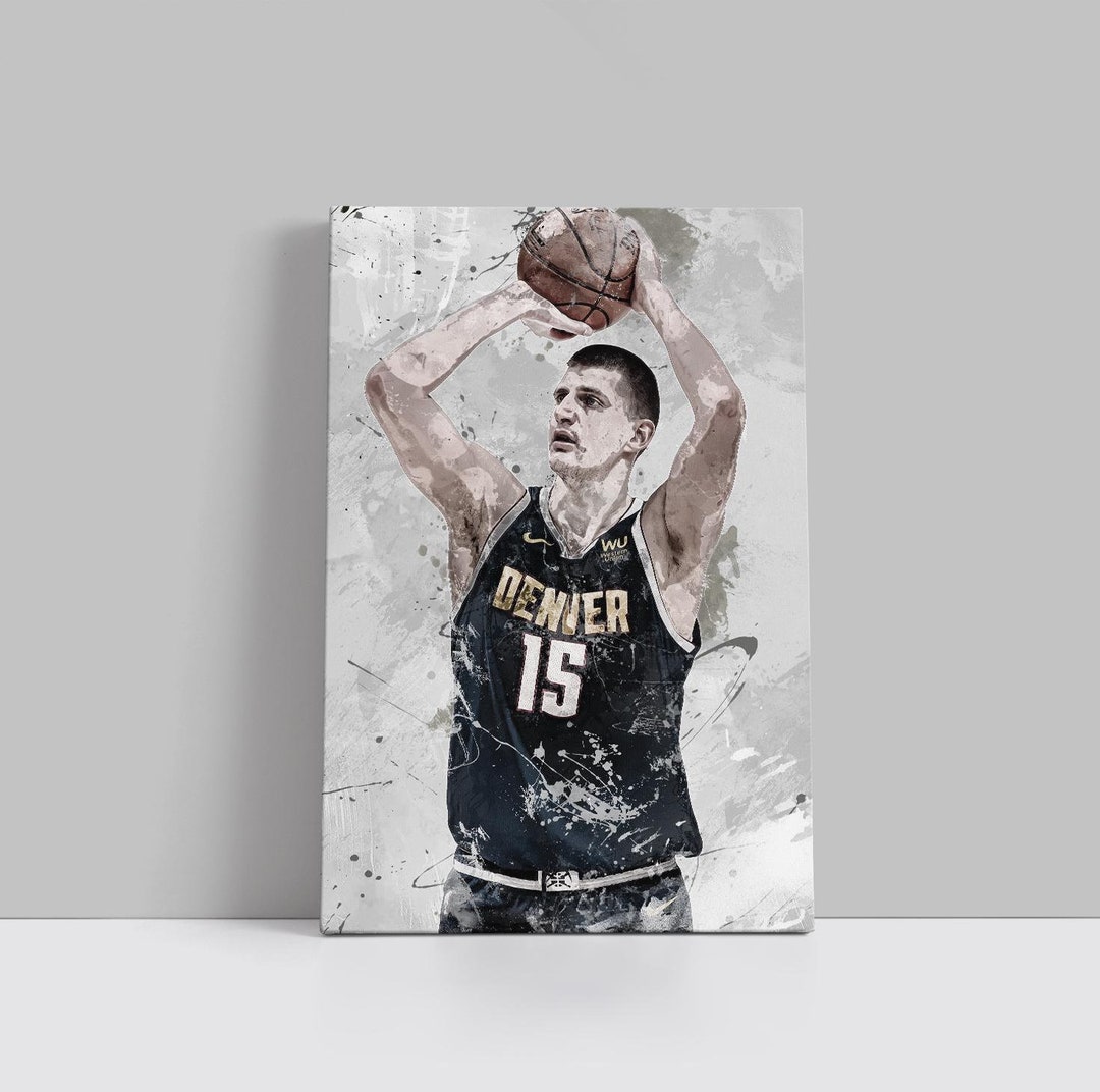 Nikola Jokic Poster Denver Nuggets Wall Art NBA Sports Gift for Him ...