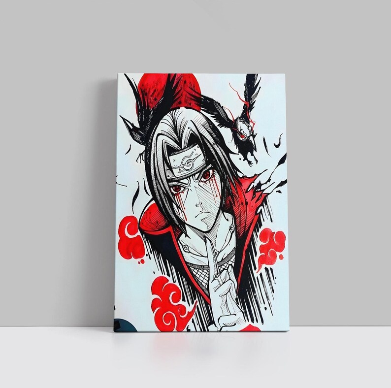 Itachi Uchiha Poster Naruto Movie Canvas Print Animation Art Print ...