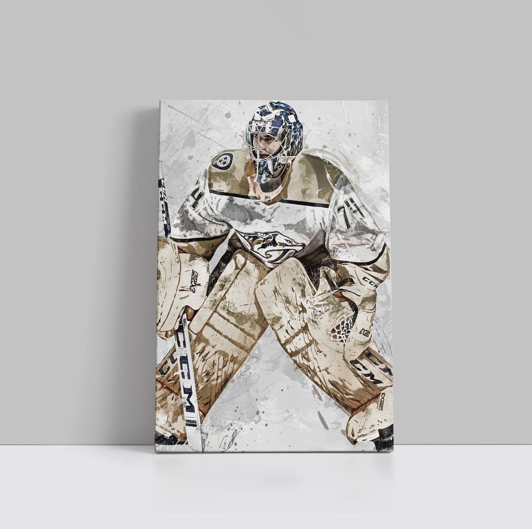 999 Juuse Saros Wall Art Nashville Predators Poster Hockey Home Decor ...