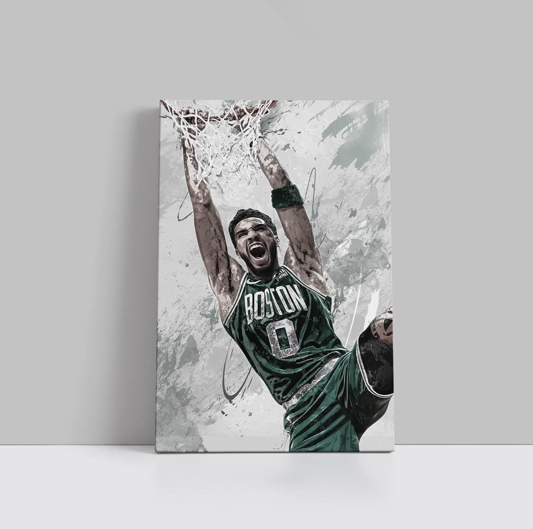 999 Jayson Tatum Poster Boston Celtics Wall Art Basketball Home Decor ...
