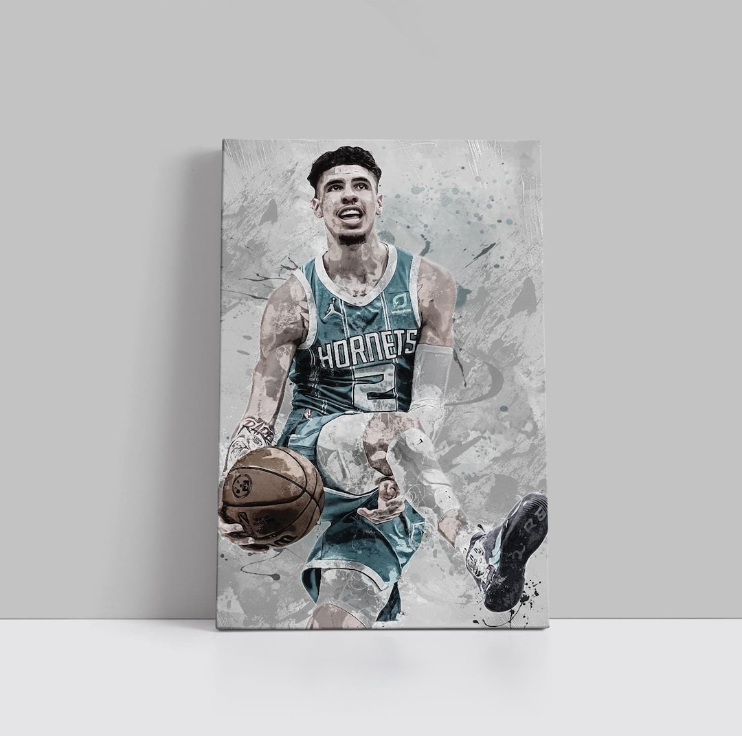 999 Lamelo Ball Poster Charlotte Hornets Wall Art Basketball Home Decor ...