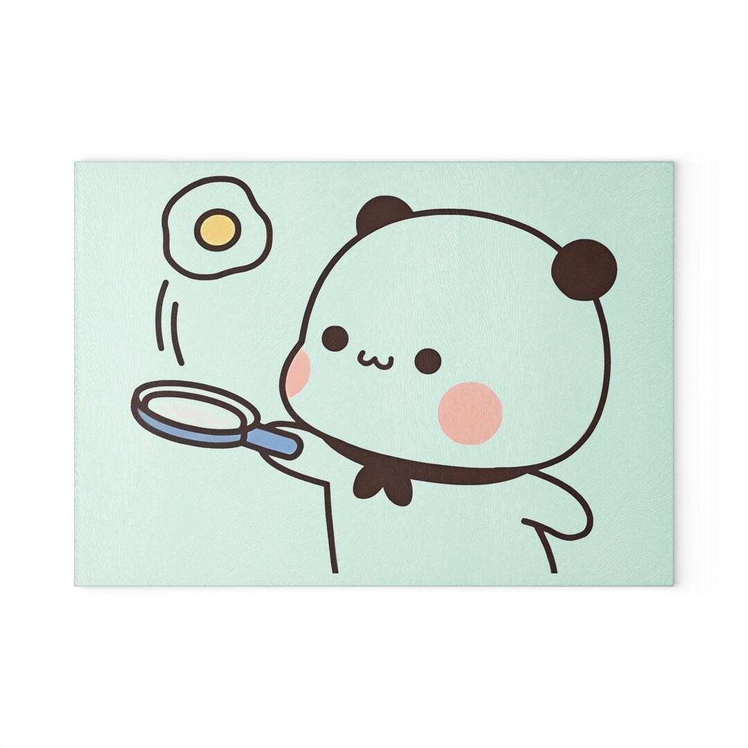 Bubu and Dudu Glass Cutting Board Chef Bubu - Etsy
