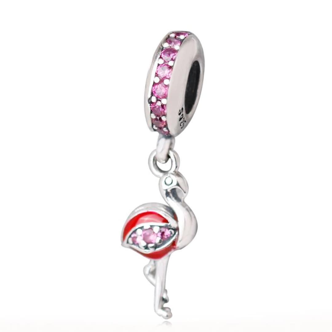 Pandora Hanging Charm "pink Flamingo" - Etsy