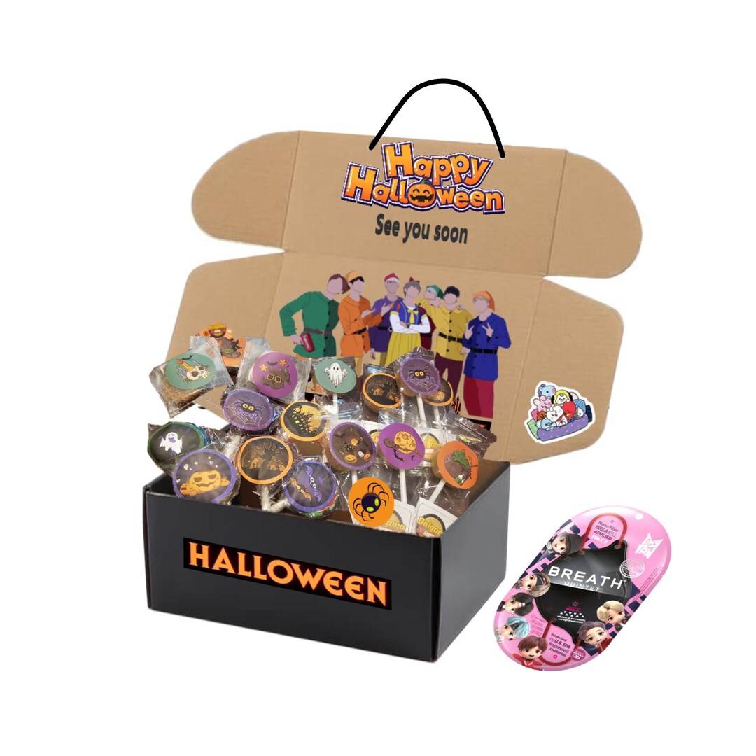 BTS ARMY Halloween K-candy Box With Spooky Light for Trick or Treat ...