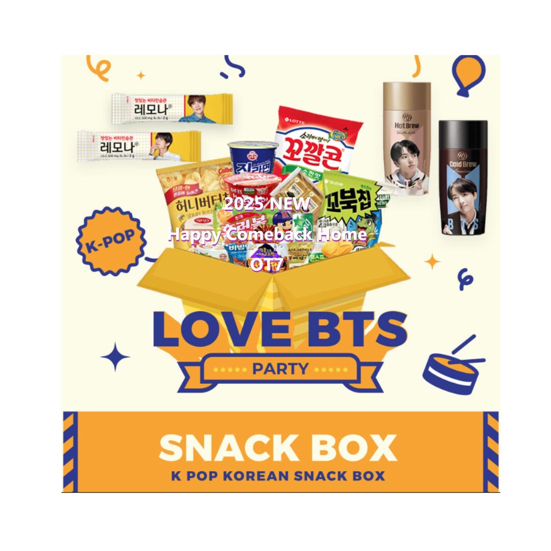 BTS Care Korean Snack Gift Box 12th Anniversary 2025 - Etsy