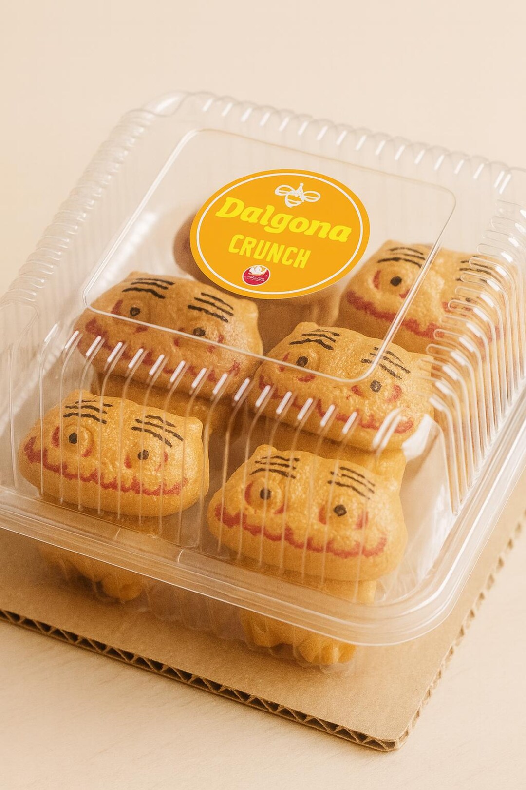 Dalgona Crunch Packs - [derpy Tiger Shape] (3oz- 6ea/case) - Etsy