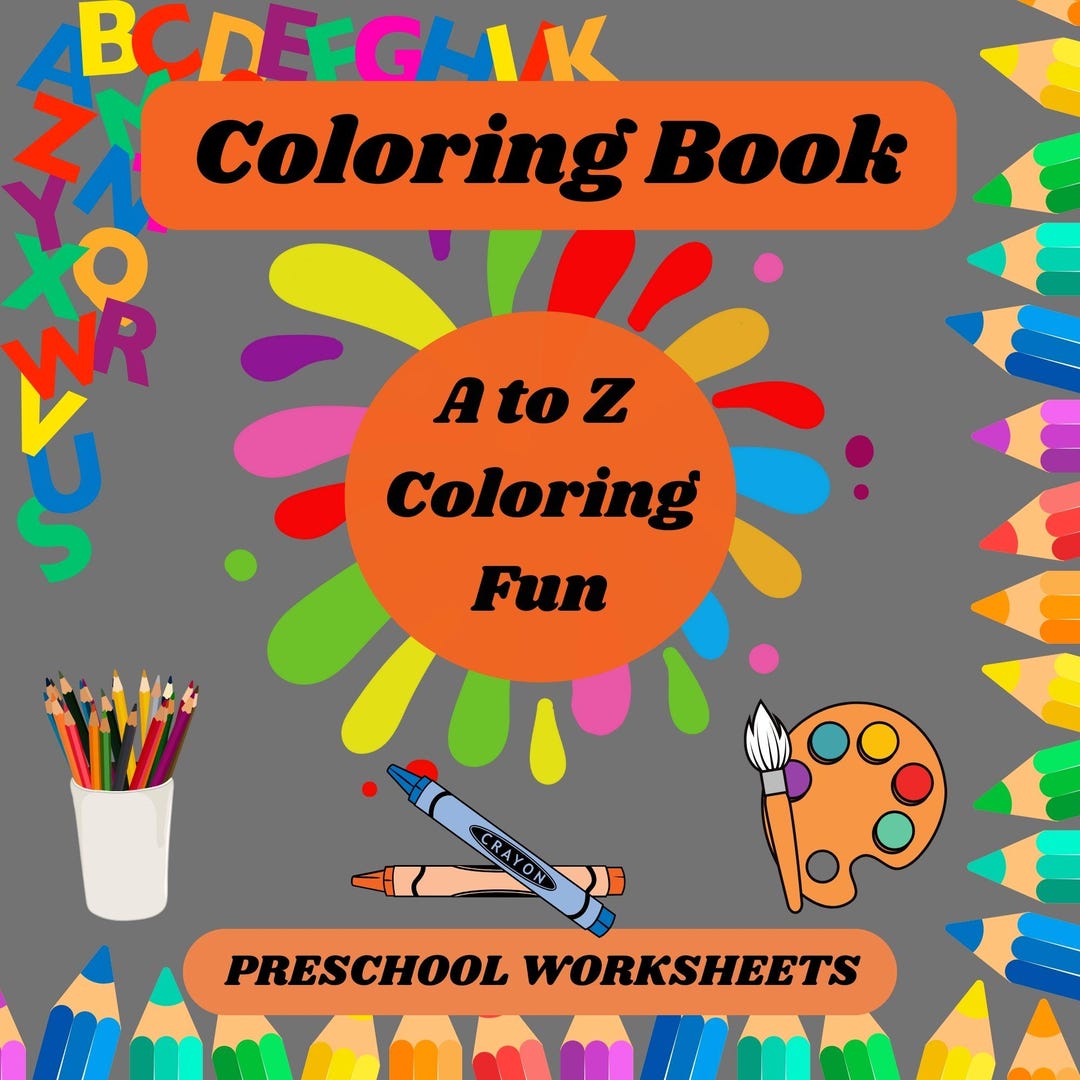 Alphabet Coloring Book, Printable ABC Worksheets (digital Download) - Etsy
