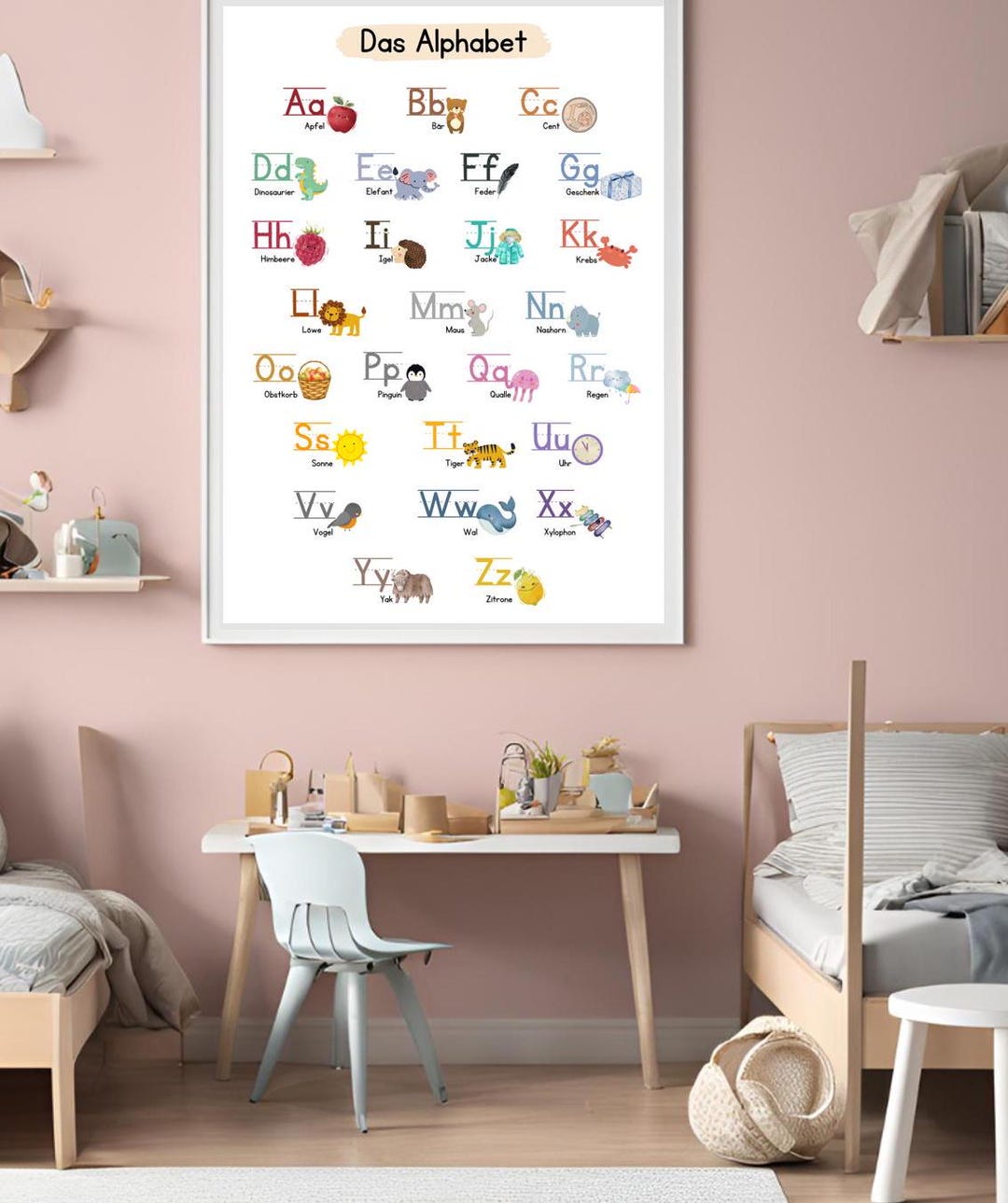 Poster Initial Sound Table First Letters Letters on Lines Digital File ...