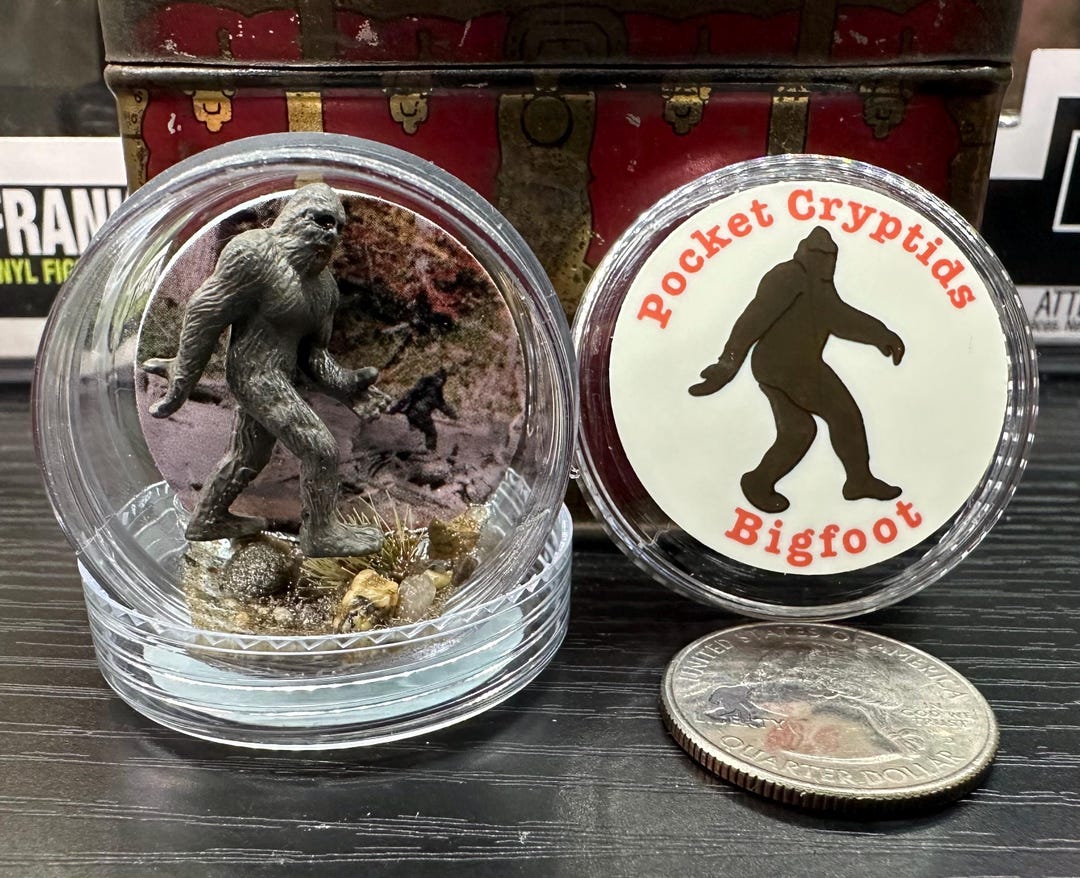 Bigfoot Pocket Cryptids Handmade Diorama Cryptid Craftwork; Sasquatch ...