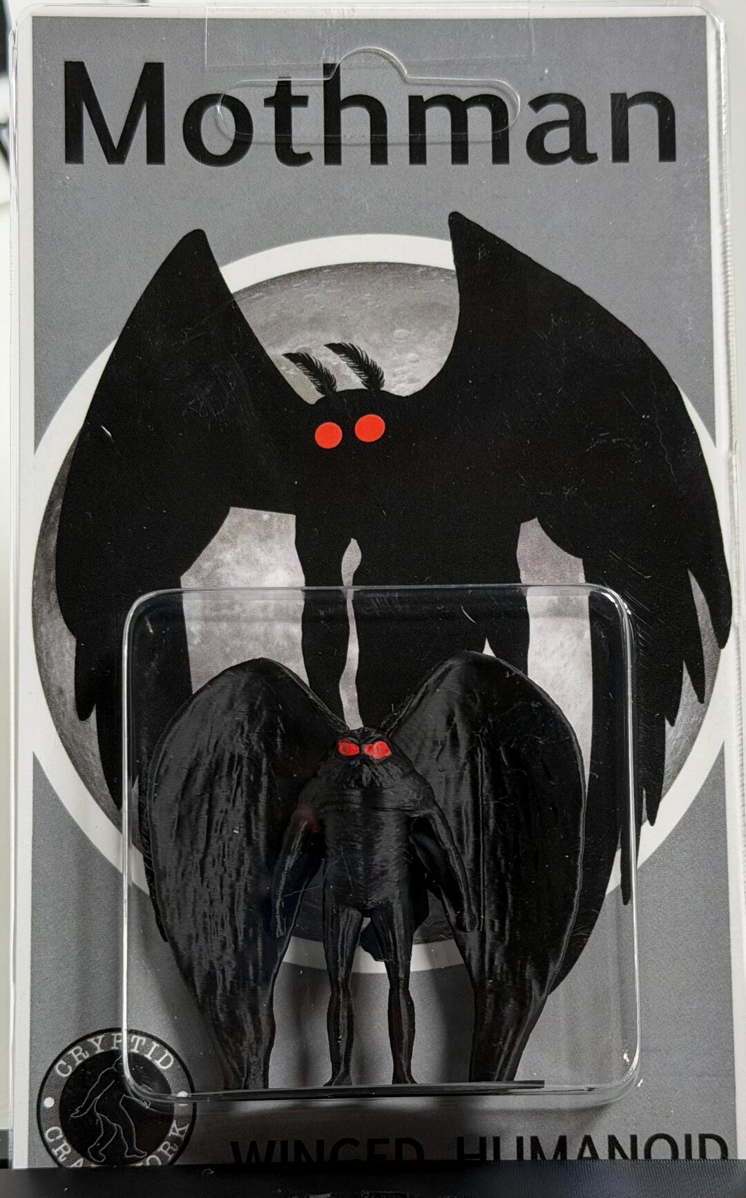 Mothman Retro 2" Miniature Figure: Cryptid Craftwork - Etsy UK