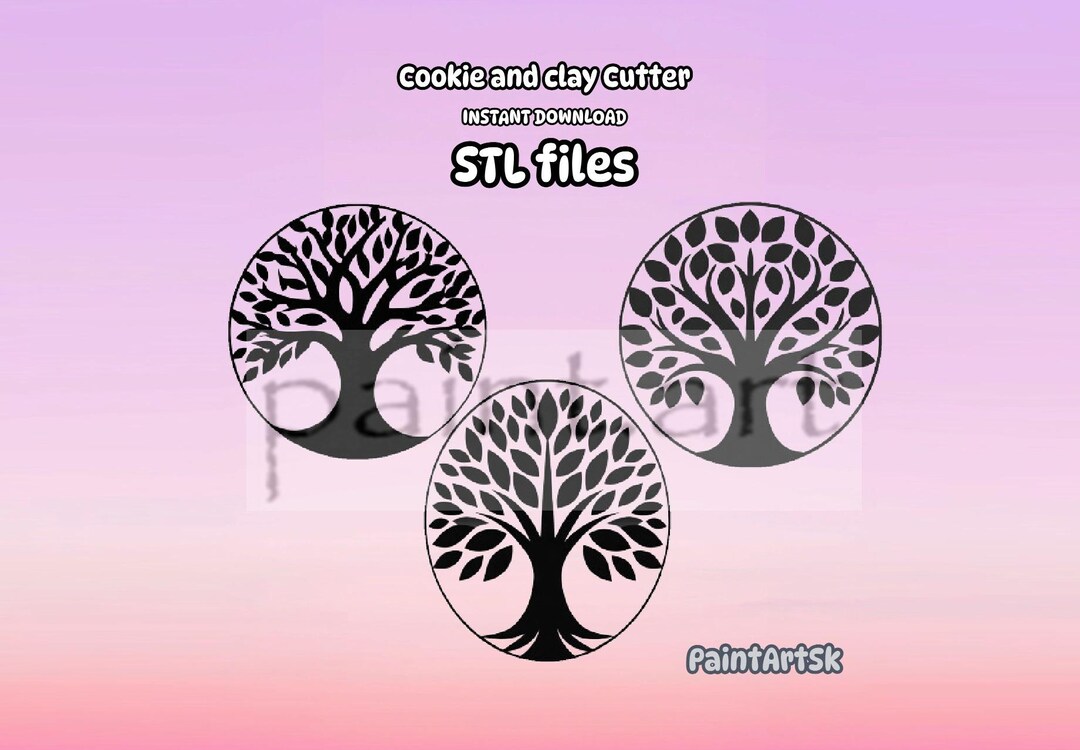 Tree of Life Imprint Cookie Cutter STL File Instant Download, 3 ...