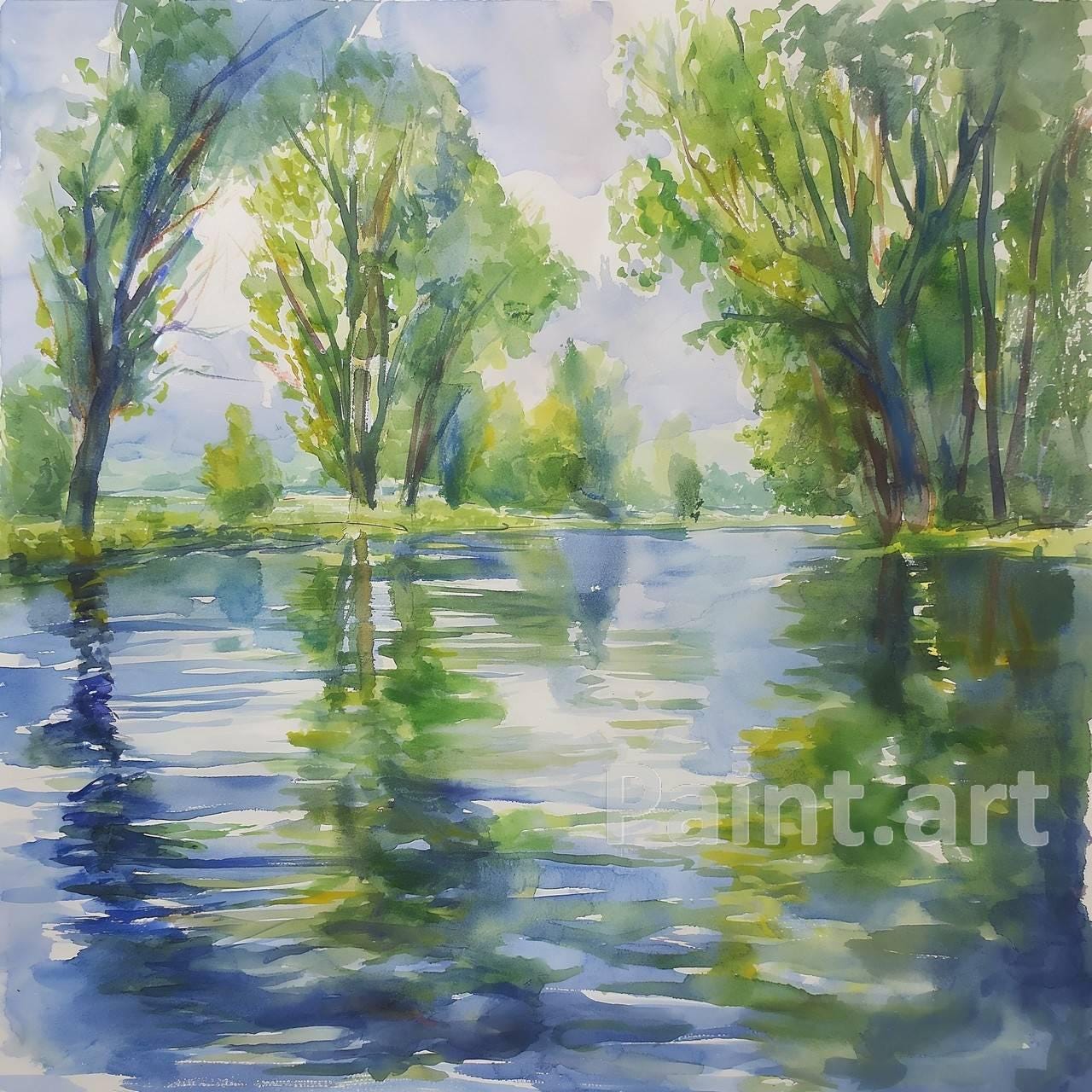 Summer Nature - Impressionism Printable Art, Digital Art, Wall Art ...