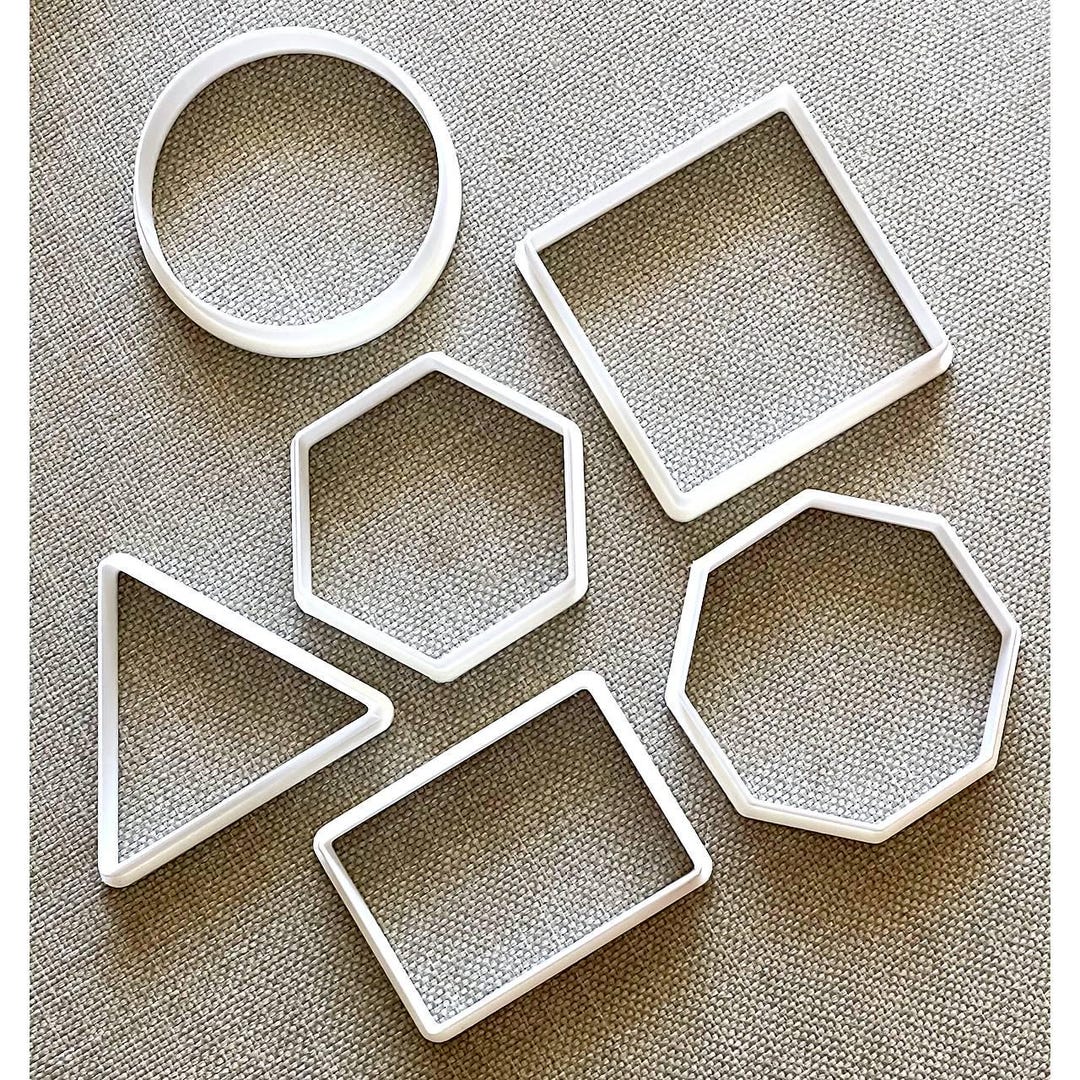 Geometric Cookie Cutter, Shapes for Fondant, Pottery, Single Piece or ...
