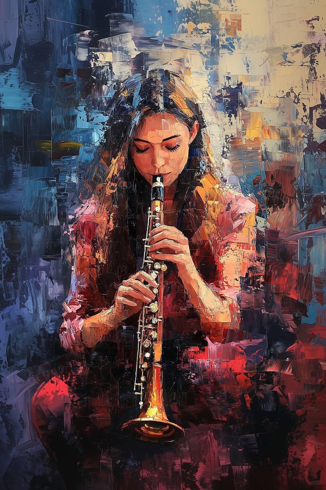 Musician - Oboe Printable Art, Digital Art, Wall Art, Music Home Decor, Digital Download ...