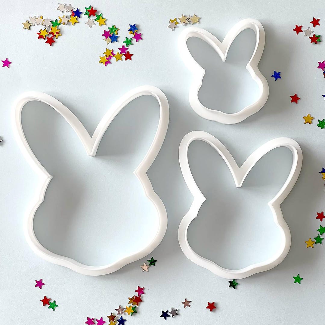 Bunny Cookie Cutter, Bunny Cookies, Fondant, Pottery Tools Cutter ...