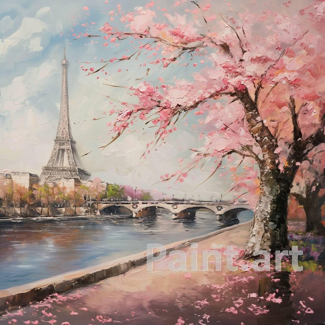 Paris Spring Printable Art, Digital Art, Wall Art, France Home Decor ...