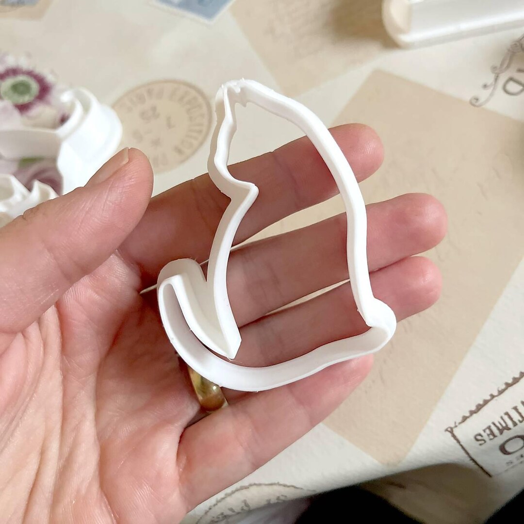 Sitting Cat Cookie Cutter, Cat Cutter, Set of 5 Cookie Cutters, Cat ...