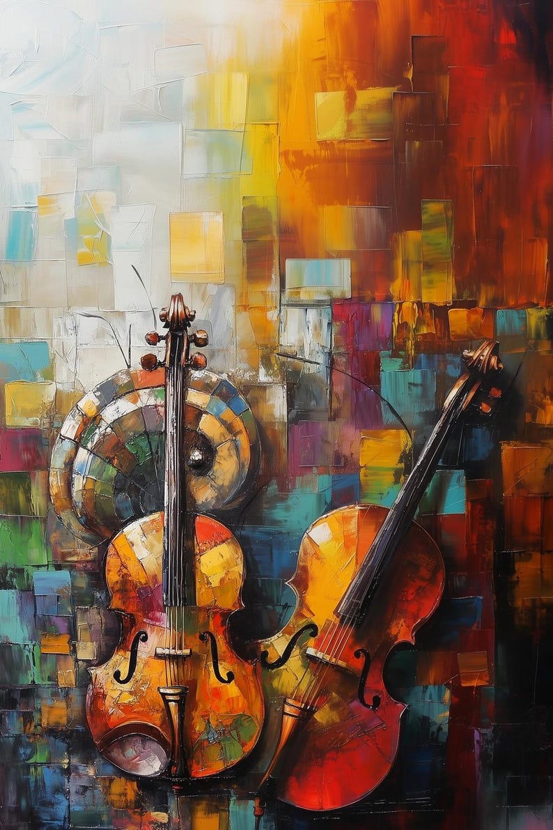 Violins Printable Art, Digital Files,music Wall Art, Musical ...