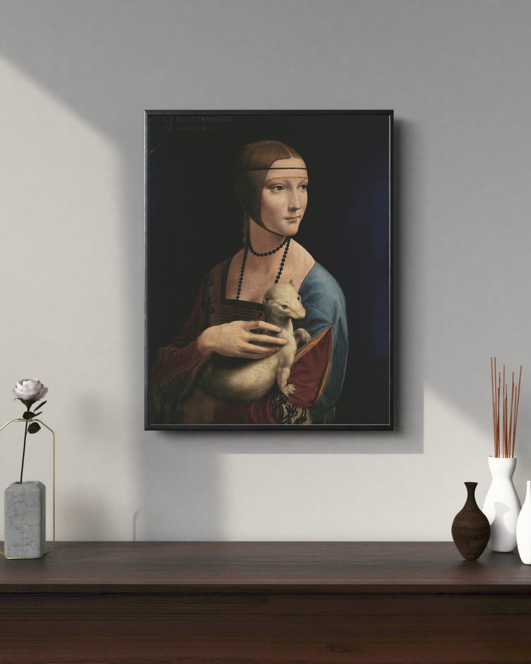 Zeitlose Eleganz: Dame mit dem Hermelin von Leonardo da Vinci - Etsy.de