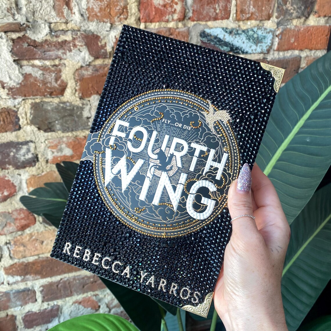Blinged Fourth Wing - Rhinestoned Book, Bedazzled Book - Etsy