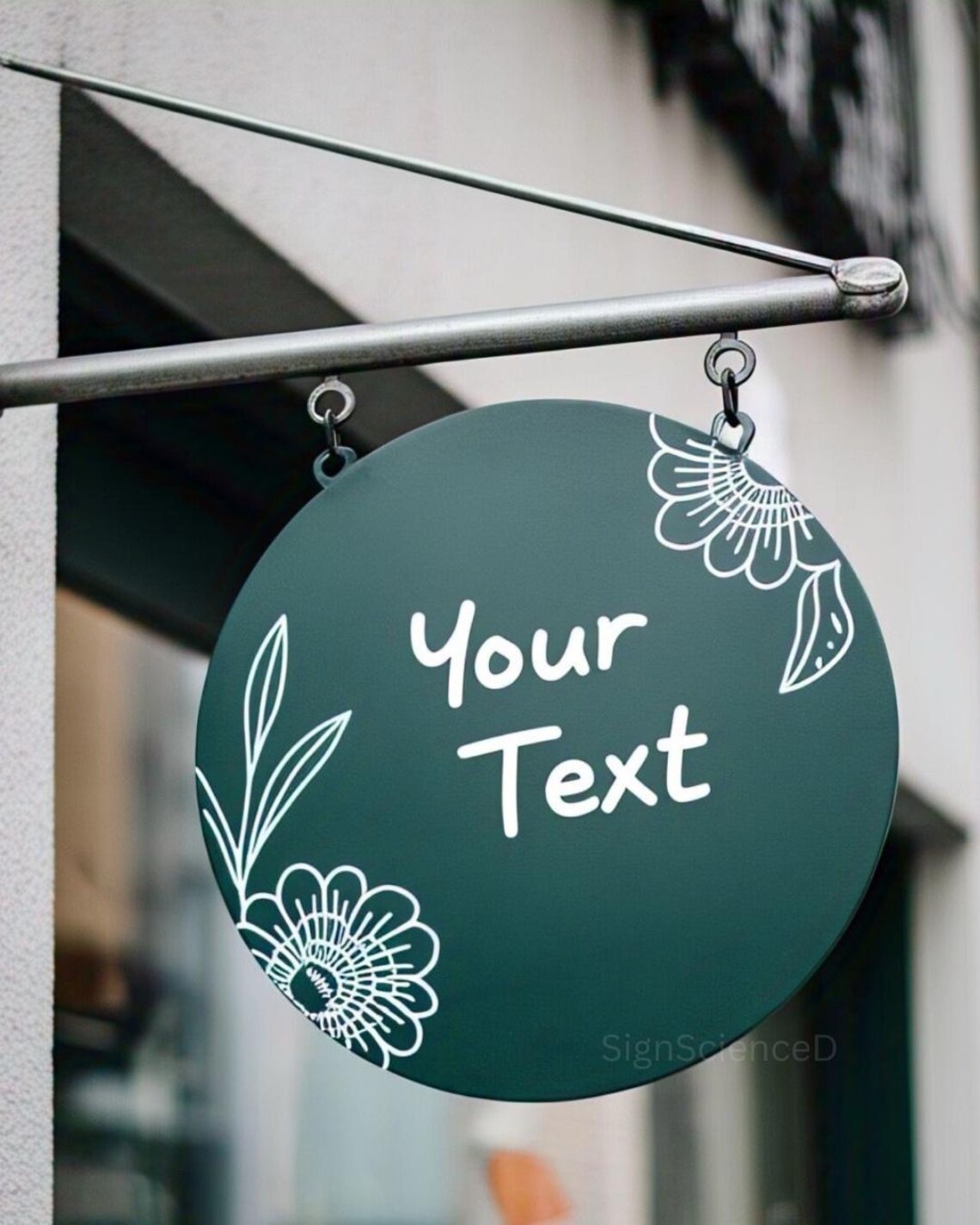 Double Sided Metal Blade Sign-storefront Sign-hanging Metal Sign-shop ...
