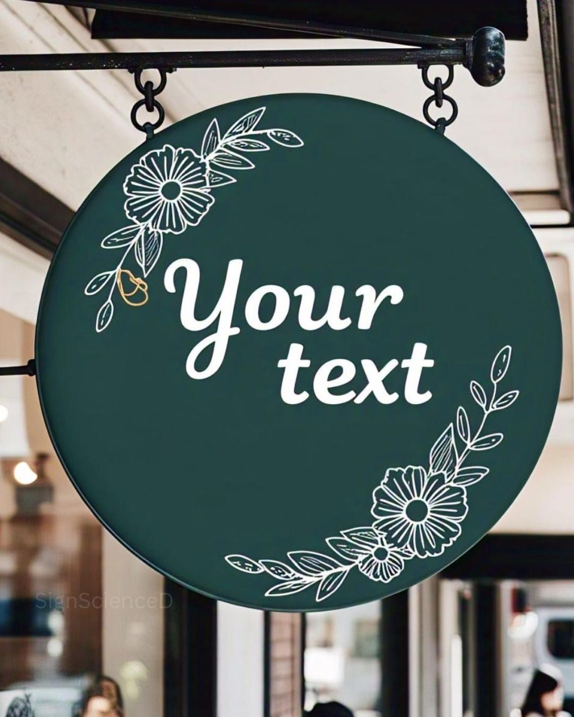 Double Sided Metal Blade Sign-storefront Sign-hanging Metal Sign-shop ...