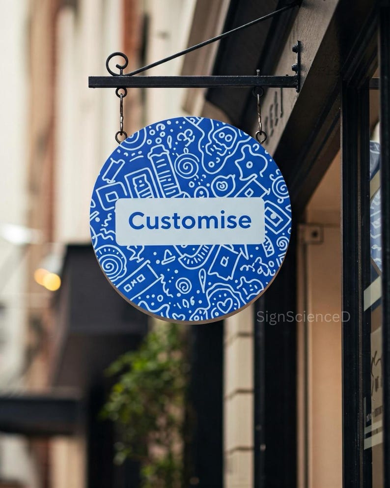 Custom Metal Blade Sign – Personalized Outdoor Business Signage - Etsy