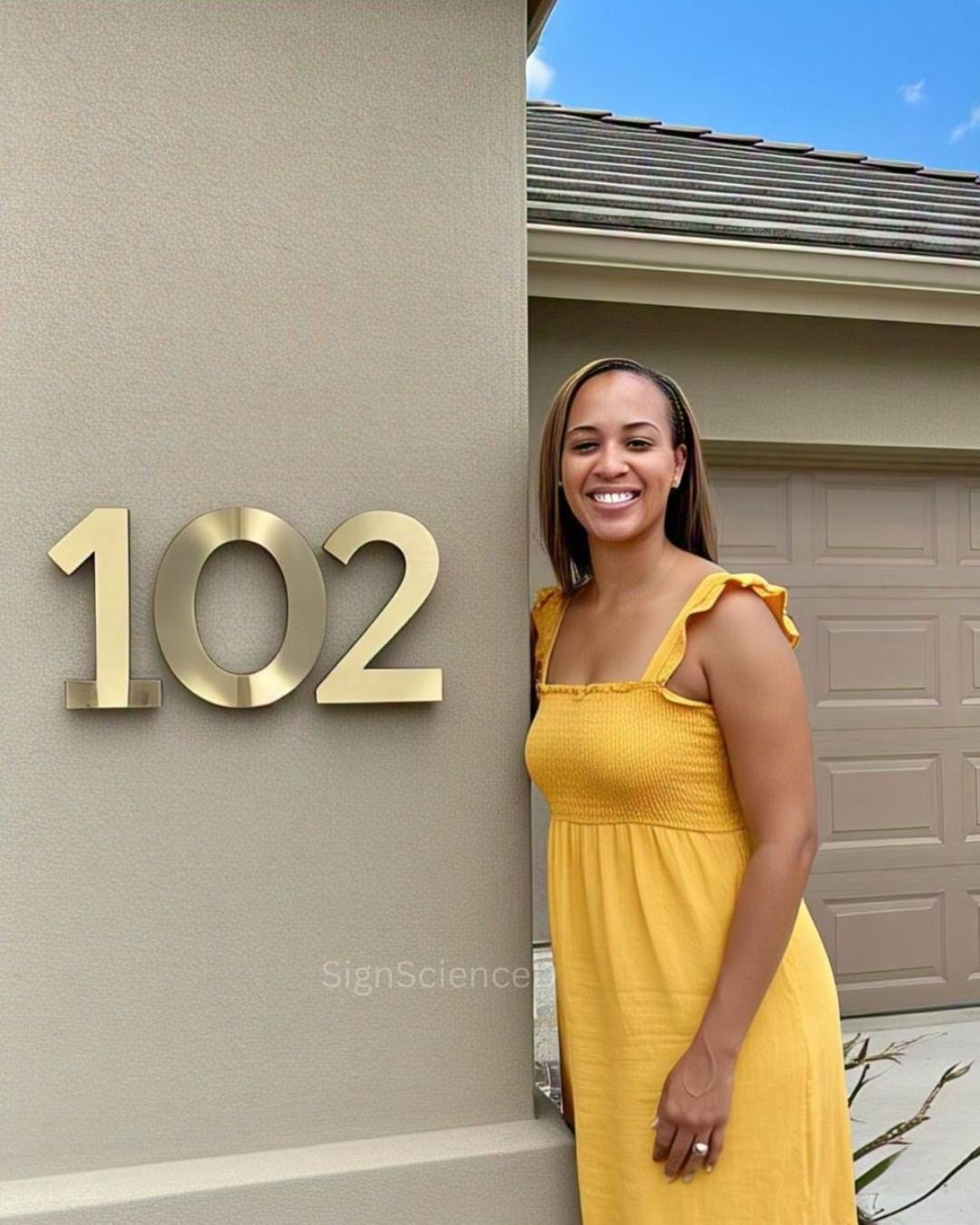 Metal House LED Number, Commercial Building Sign, Outdoor House Number ...