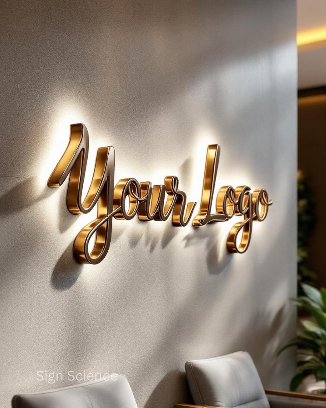 Lighted Business Sign - Back Lit LED Laser Cut for INDOOR or OUTDOOR ...