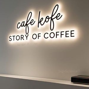 Lighted Business Sign - Back Lit LED Laser Cut for INDOOR or OUTDOOR ...