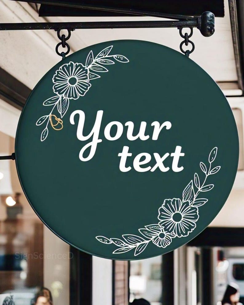 Custom Blade Sign, 2d Hanging Store Sign, Double Sided Metal Sign, Side ...