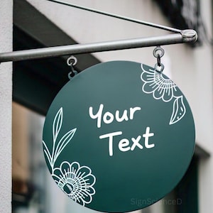 Custom Blade Sign, 2d Hanging Store Sign, Double Sided Metal Sign, Side ...