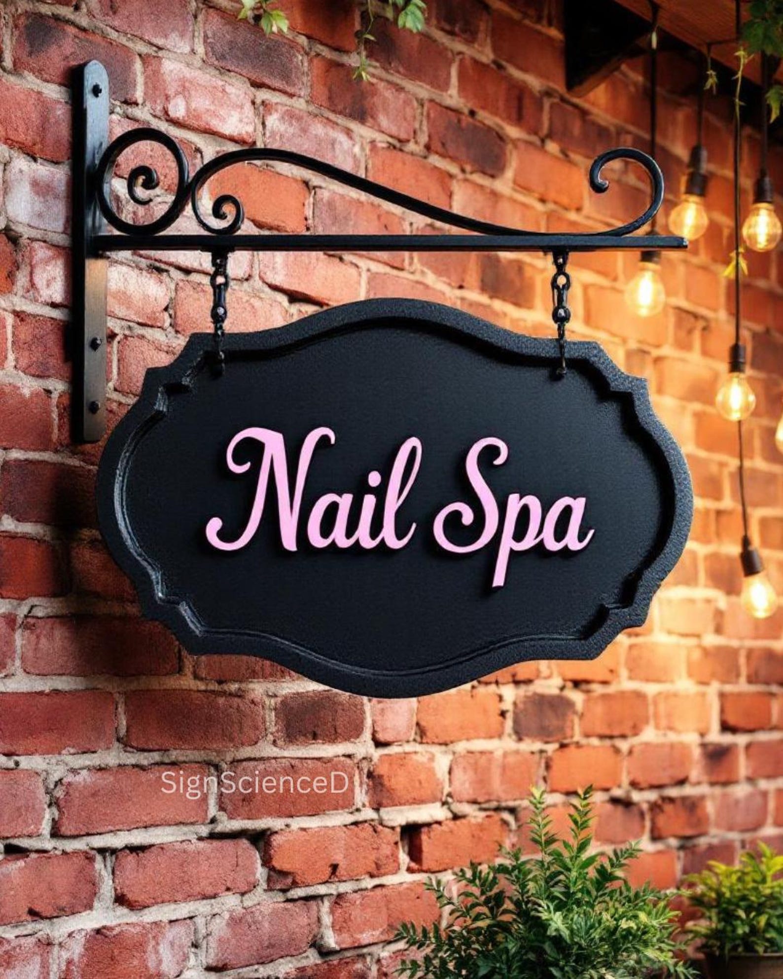 Double Sided Metal Blade Sign-storefront Sign-hanging Metal Sign-shop ...