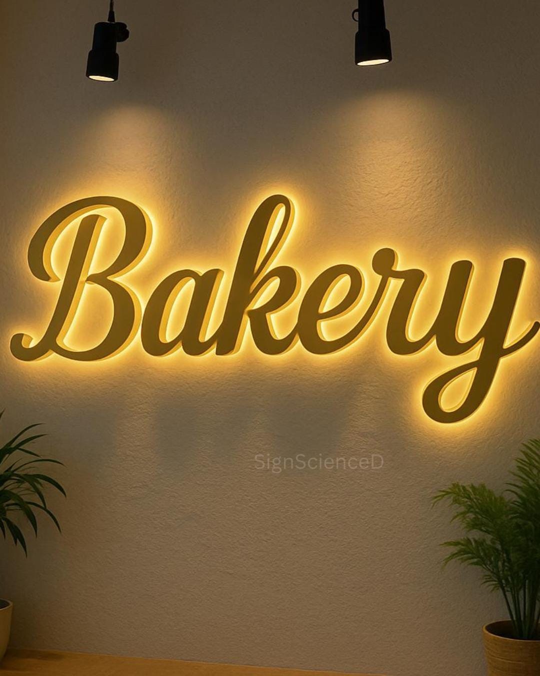 Custom LED Metal Business Sign, Light up Company Name, Shop Logo - Etsy