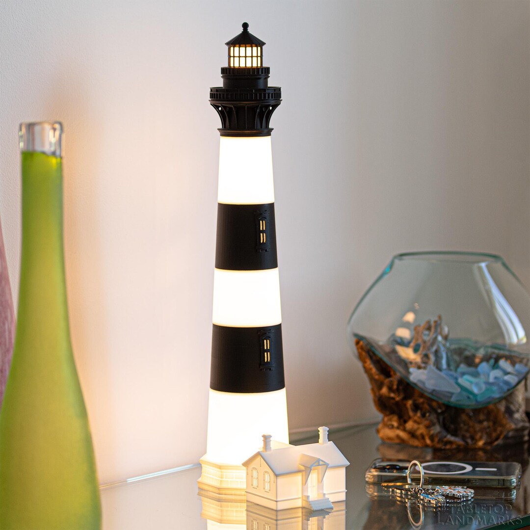 Bodie Island Lighthouse Table Lamp | North Carolina Outer Banks ...