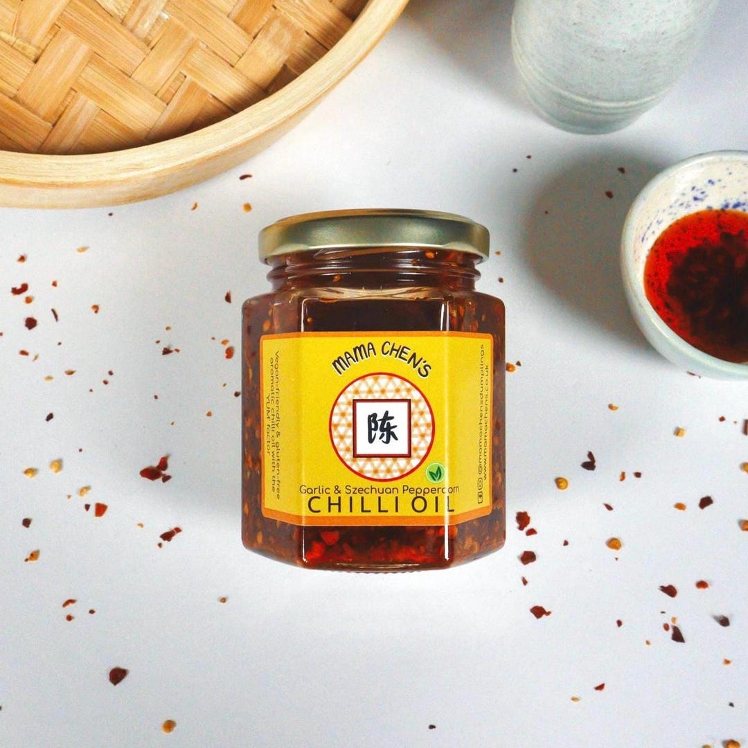 Garlic & Szechuan Peppercorn Chilli Oil, Cooking Gift, Chilli Oil Gift ...