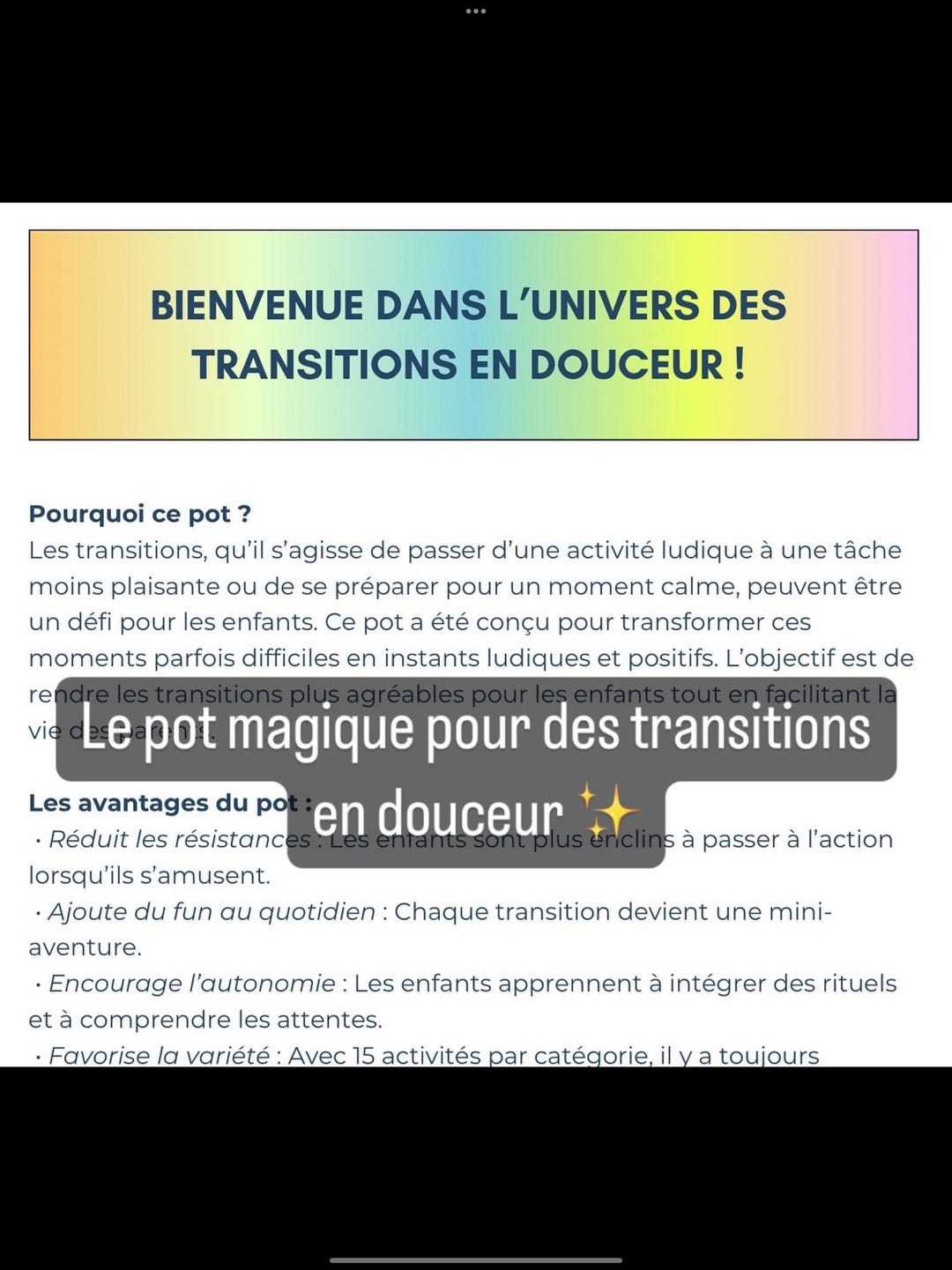 Set of 5 Printable Transition Tools for Kids Make the Move From One ...