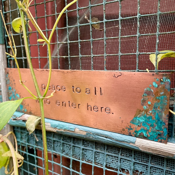 Enter Here Sign - Etsy