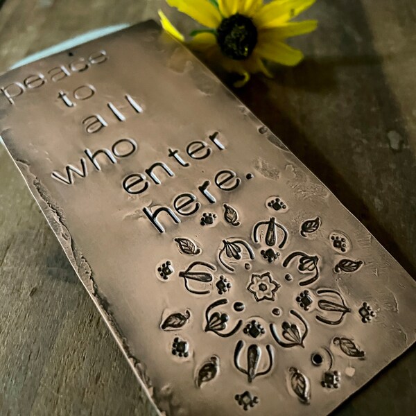 Enter Here Sign - Etsy