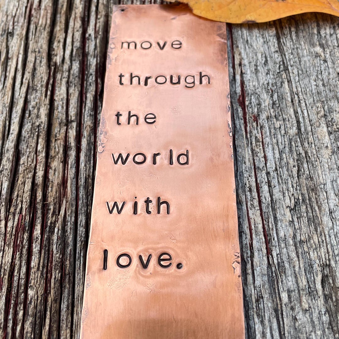 Move Through the World With Love - 7" Warm Copper Passages Plaque ...
