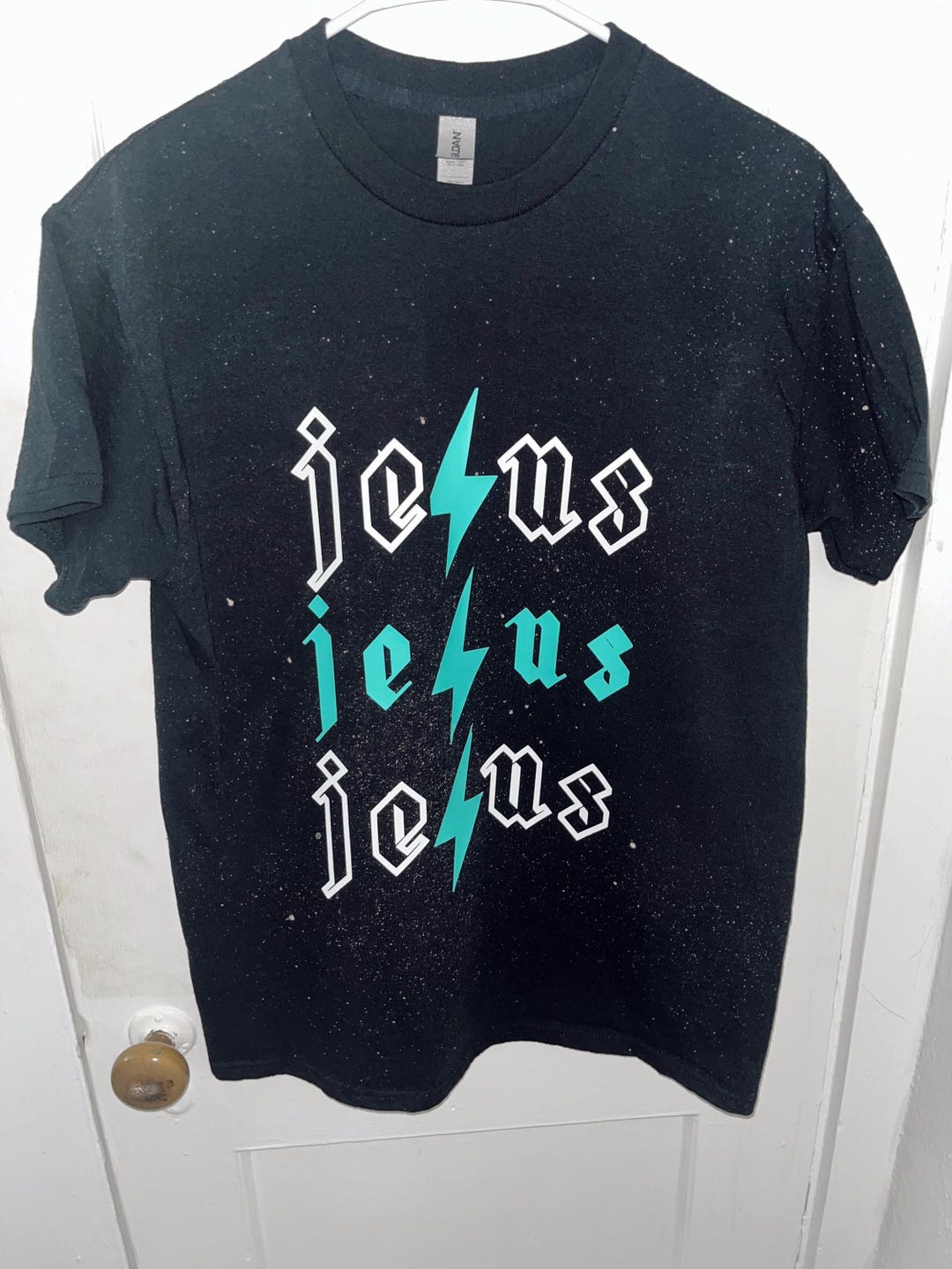 Lightning Bolt “jesus” T-shirt - Etsy