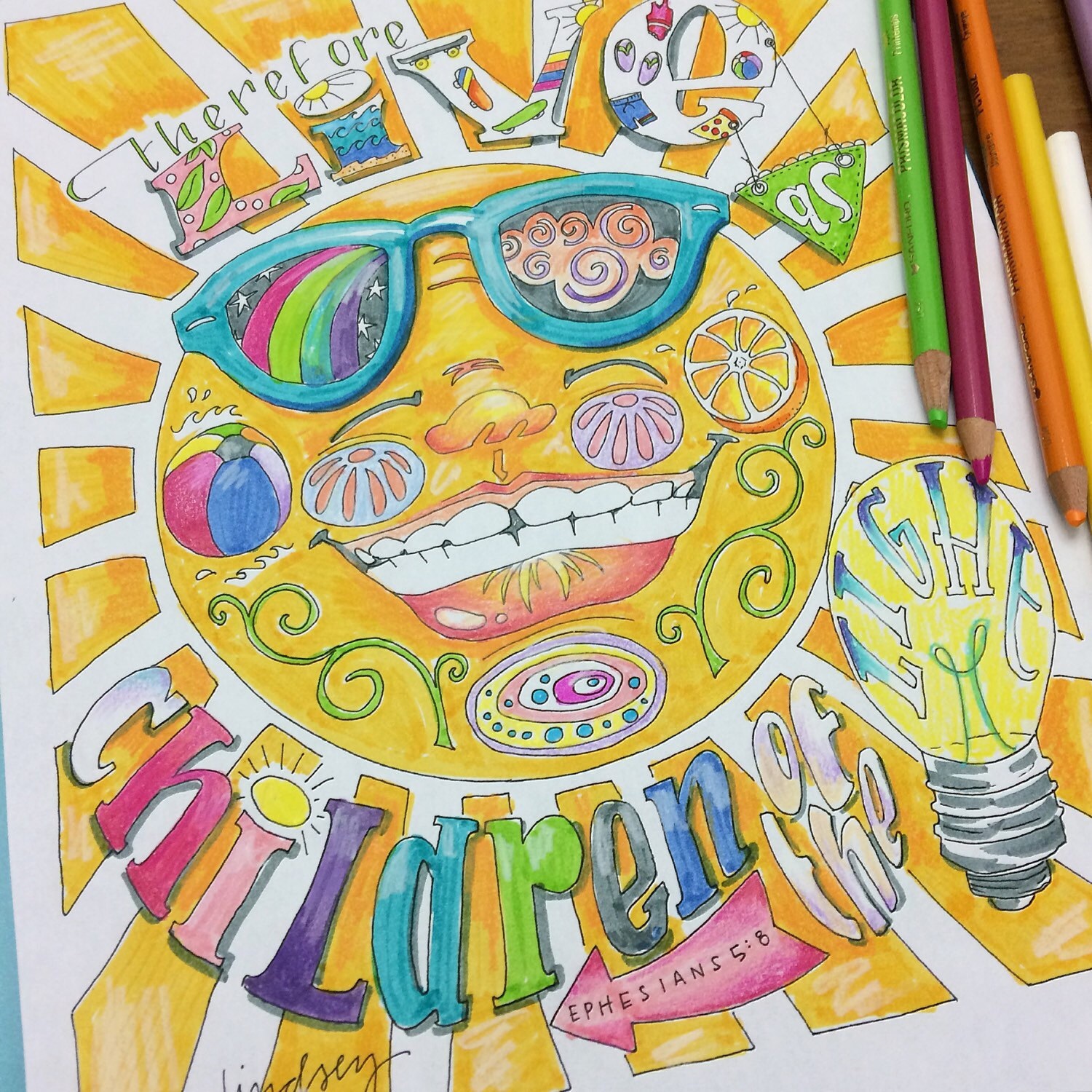 Summertime Shine Coloring Book - Etsy