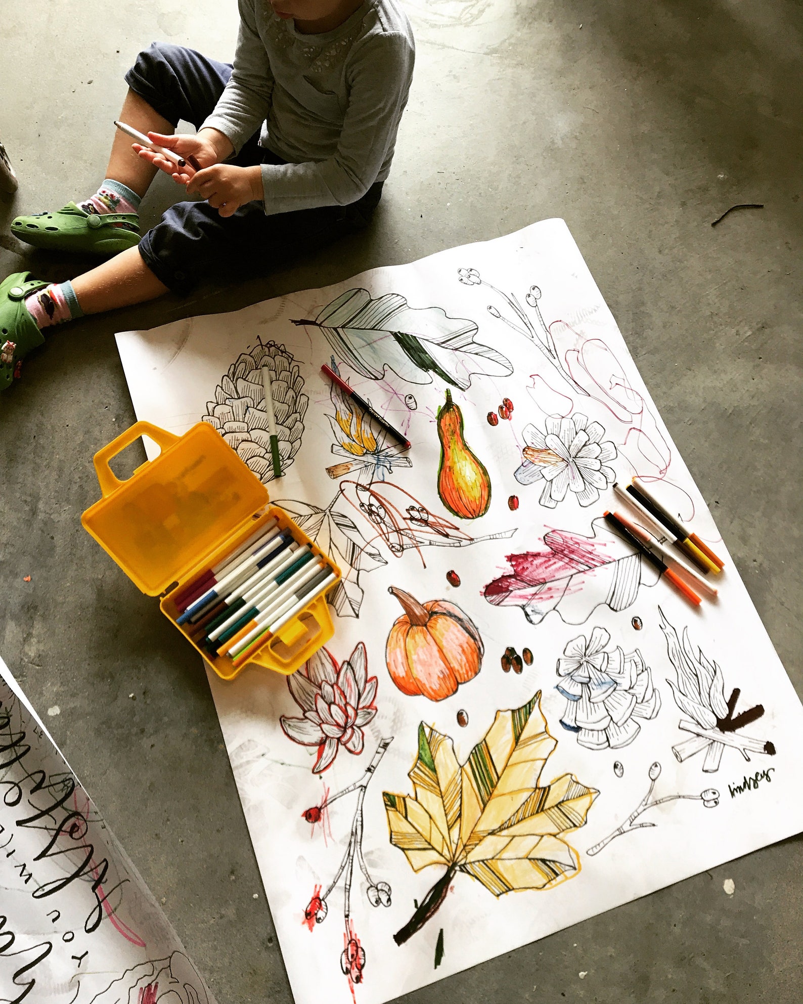 Autumn Essentials Coloring Page - Etsy