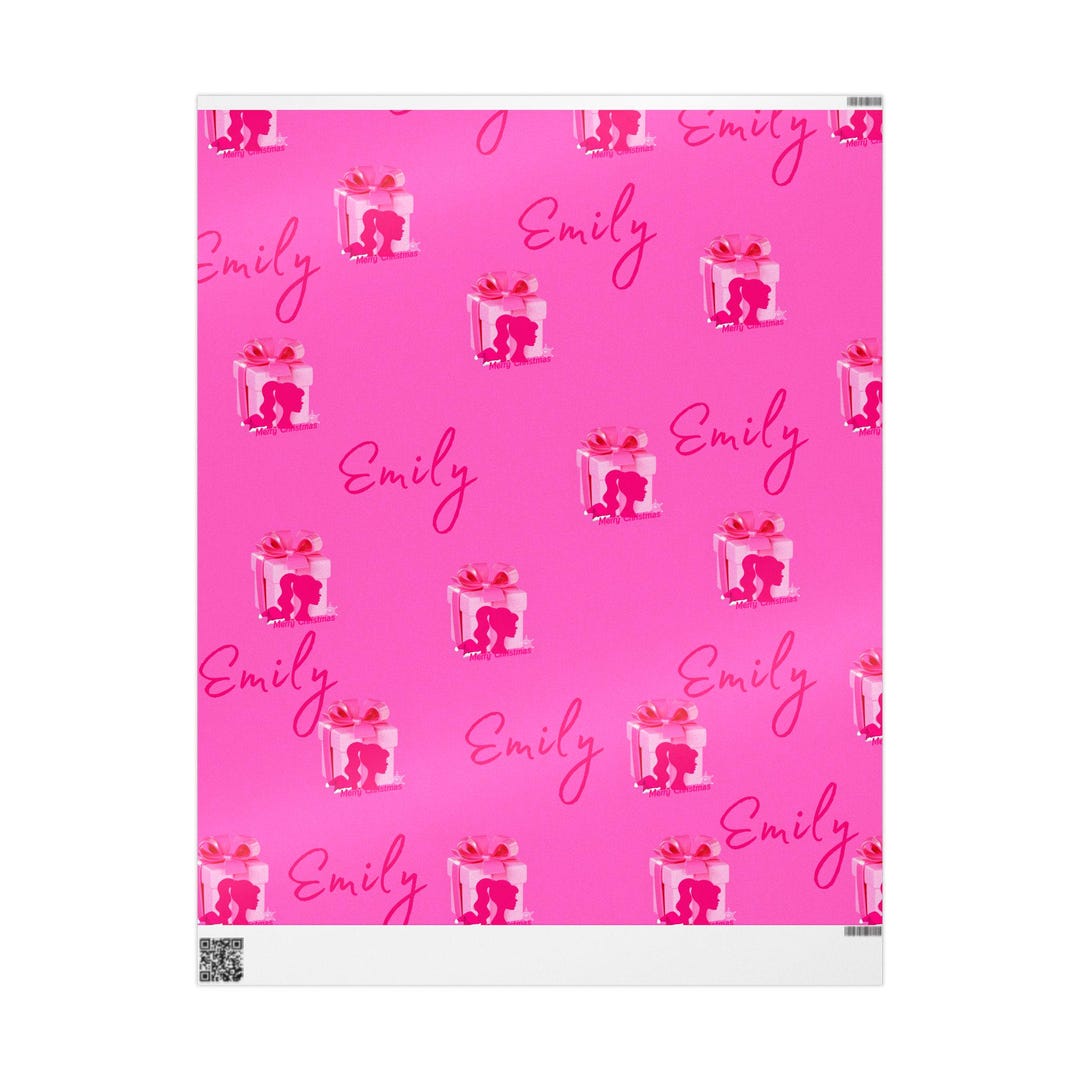 Personalized Barbie Themed Gift Box Wrapping Papers - Etsy
