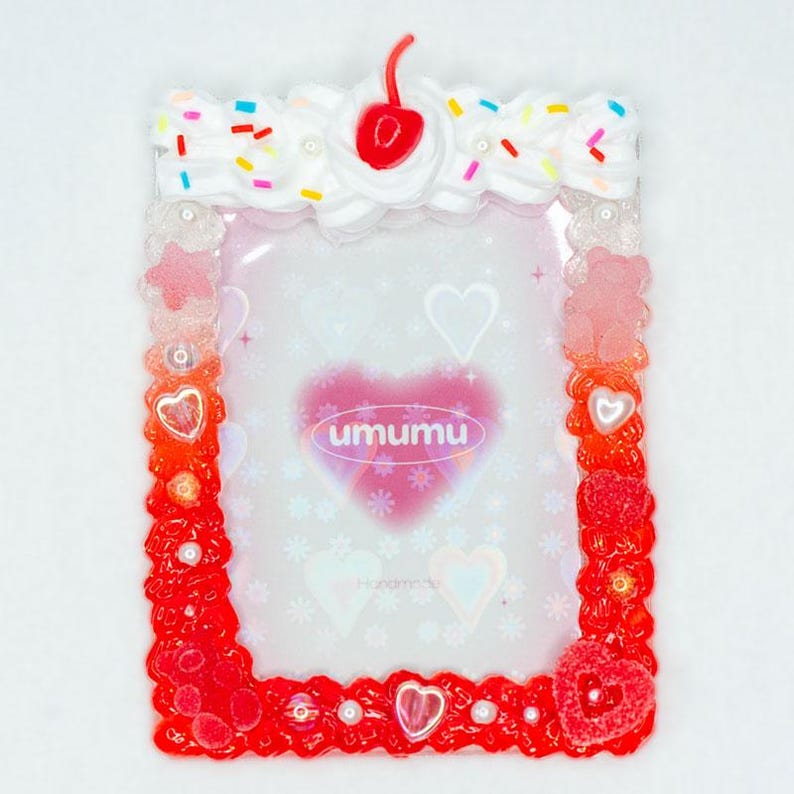 Decorated Toploader Cream Soda| Kpop Toploaders Deco Photocard Holders ...