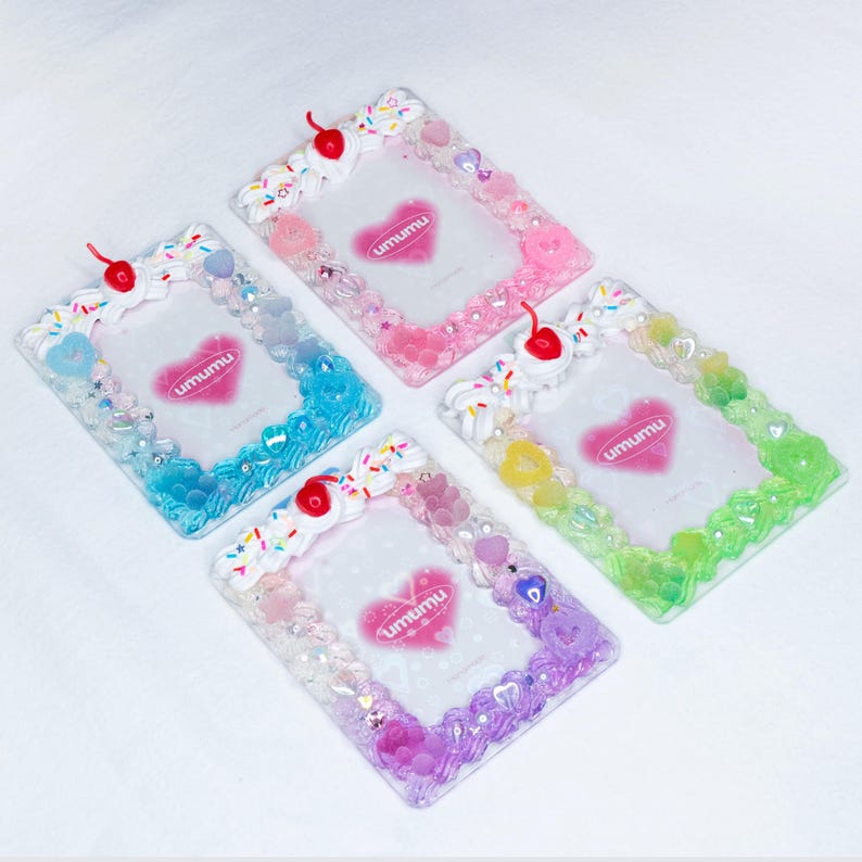 Decorated Toploader Cream Soda| Kpop Toploaders Deco Photocard Holders ...