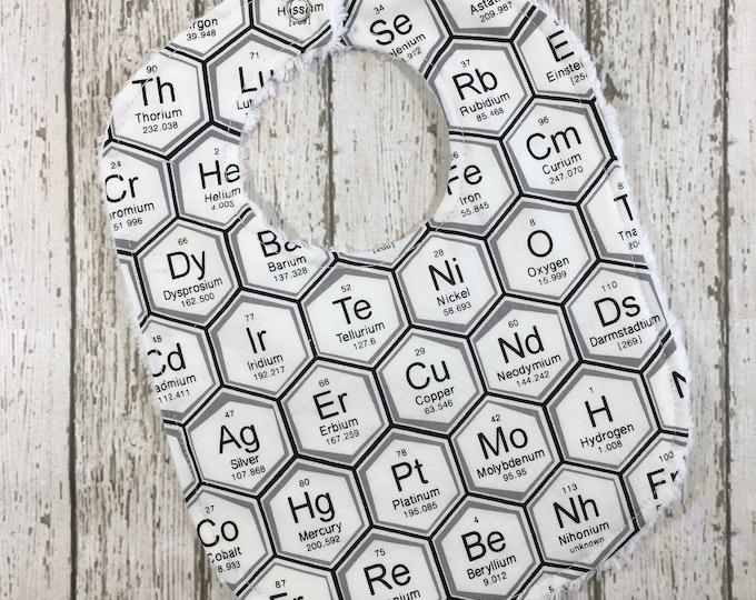 Periodic Table Baby Bibs Chemistry Theme Thick Bib Science Theme ...