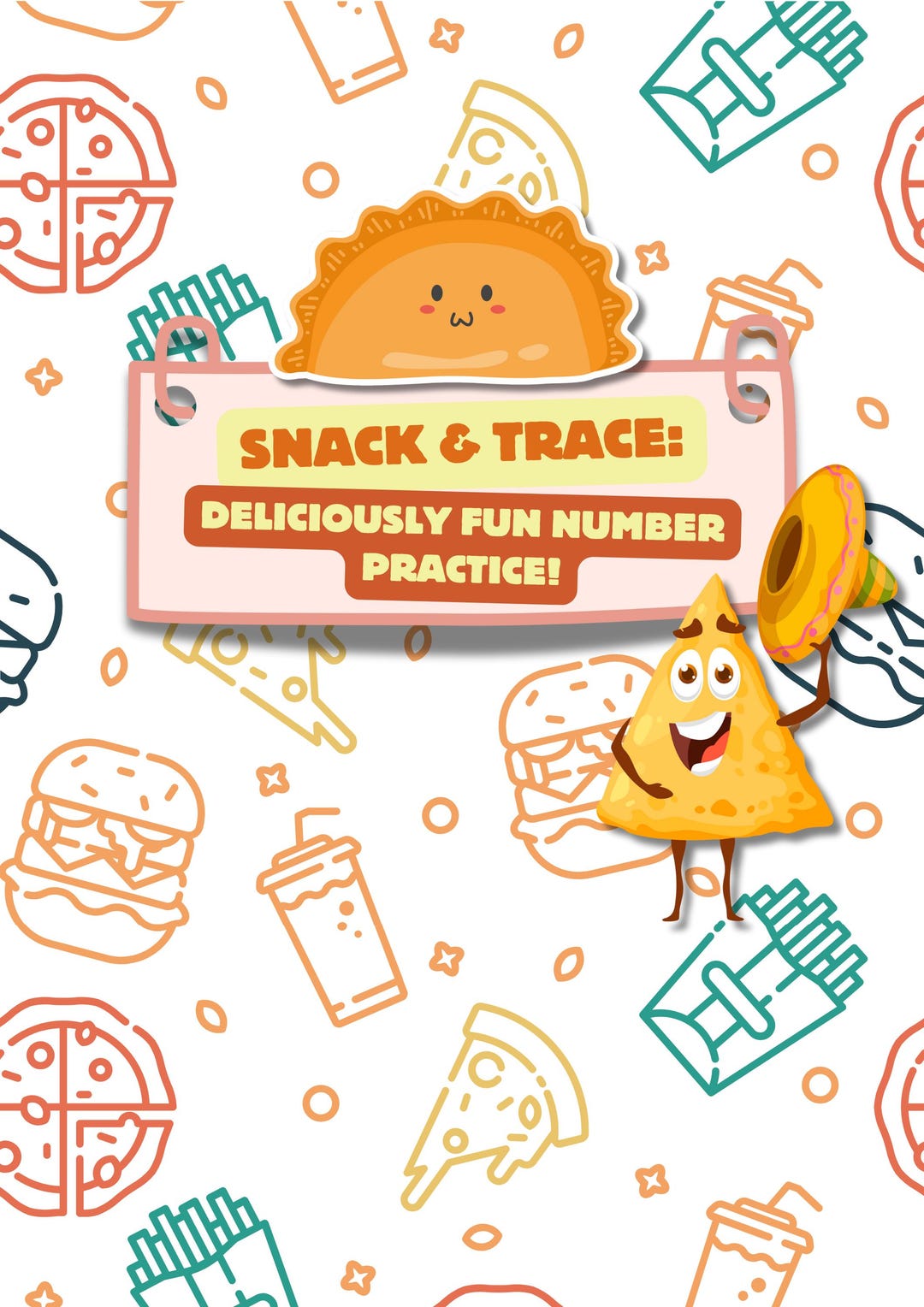 Printable Food-themed Number Tracing Book for Kids Fun Counting and ...