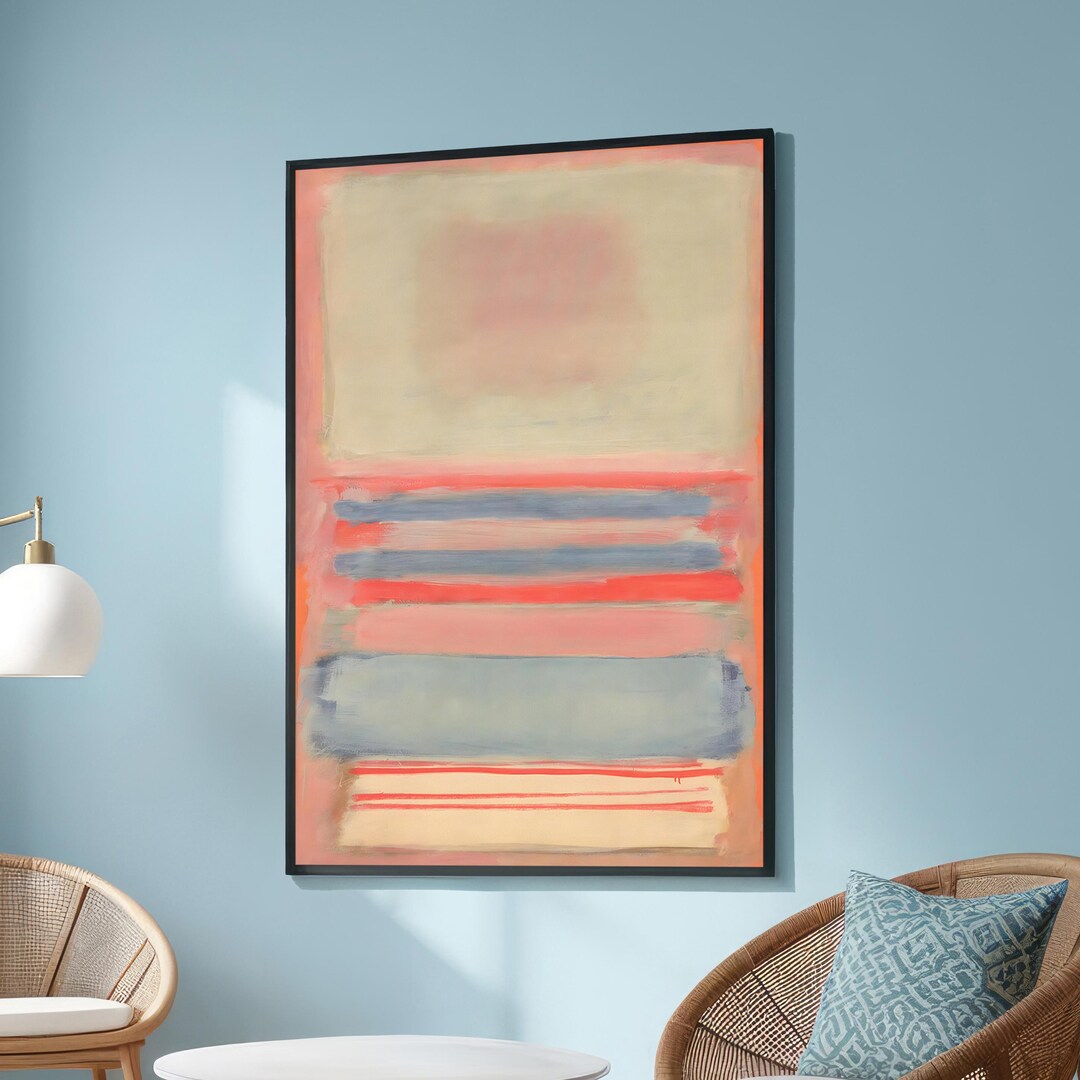 Mark Rothko Abstract Color Field - Pastel Painting Soft Tones Canvas ...