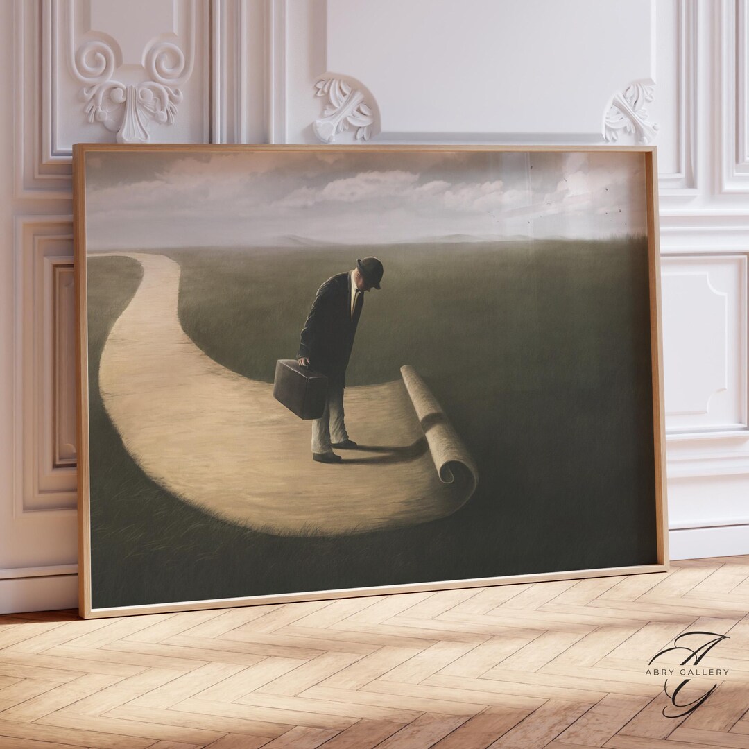 Make Your Own Path Art Print, Surreal Travel Wall Art, Conceptual ...